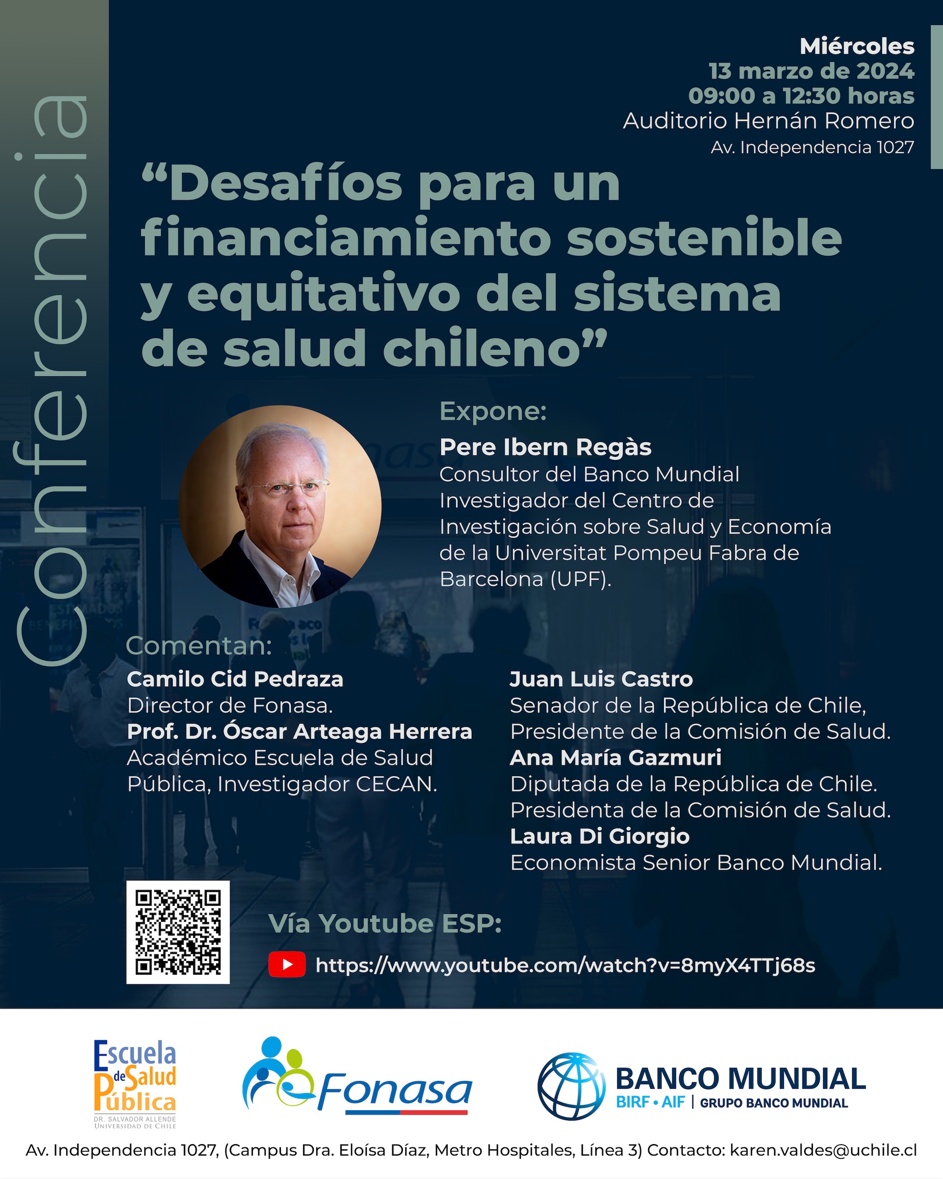 Conferencia “Desafíos para un financiamiento sostenible y equitativo del sistema de salud ...